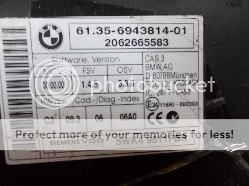 FS: E60 E61 S85 M5 ECU CAS DME With Key | BMW M5 Forum and M6 Forums