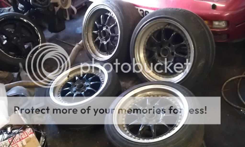 3 piece Blitz type 01 split rims 5x114 17x9J ET22 all round black with ...