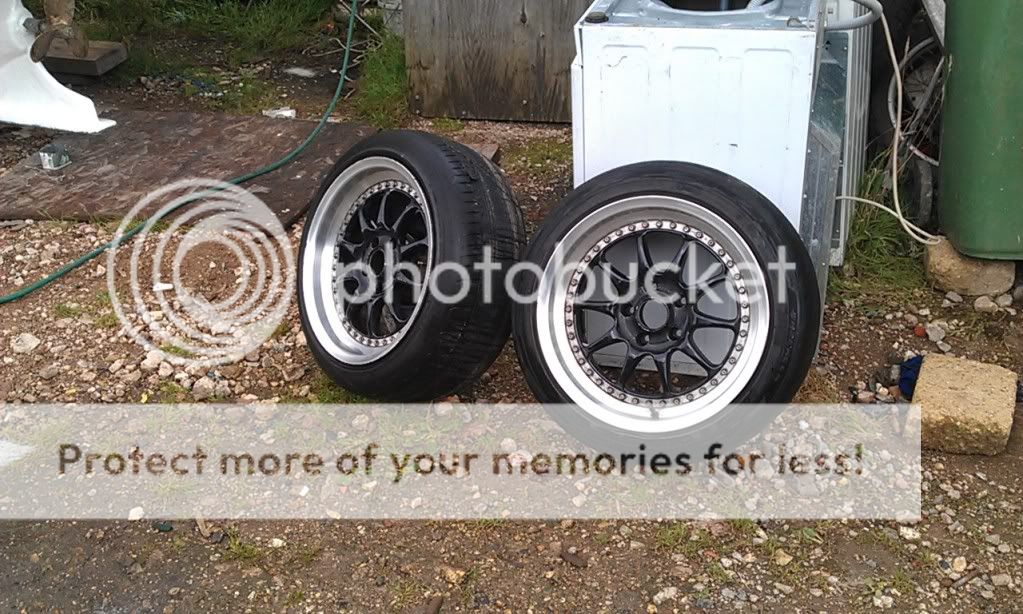 3 piece Blitz type 01 split rims 5x114 17x9J ET22 all round black with ...