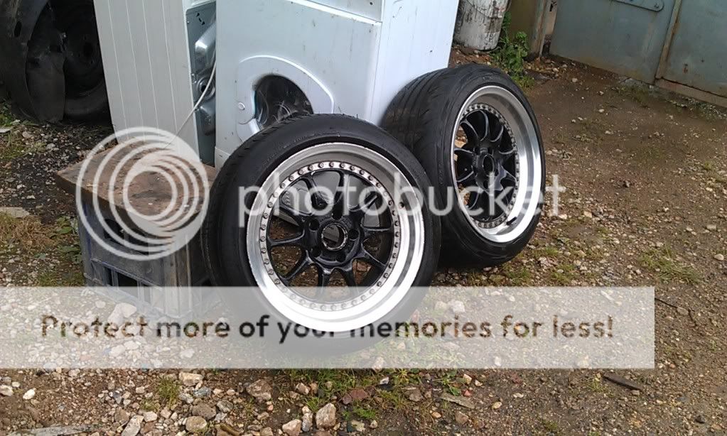 3 piece Blitz type 01 split rims 5x114 17x9J ET22 all round black with ...