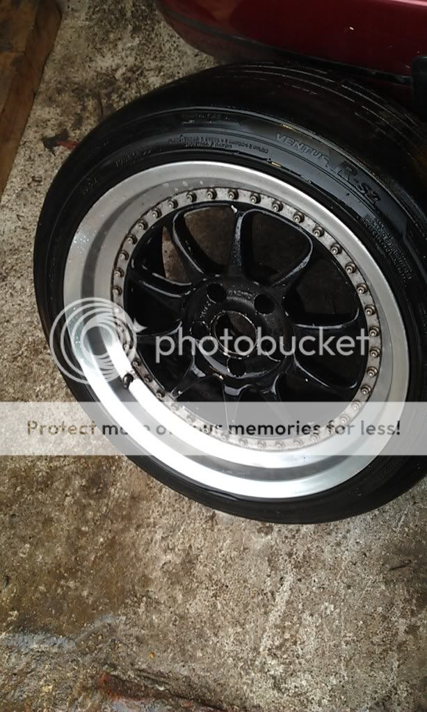3 piece Blitz type 01 split rims 5x114 17x9J ET22 all round black with ...